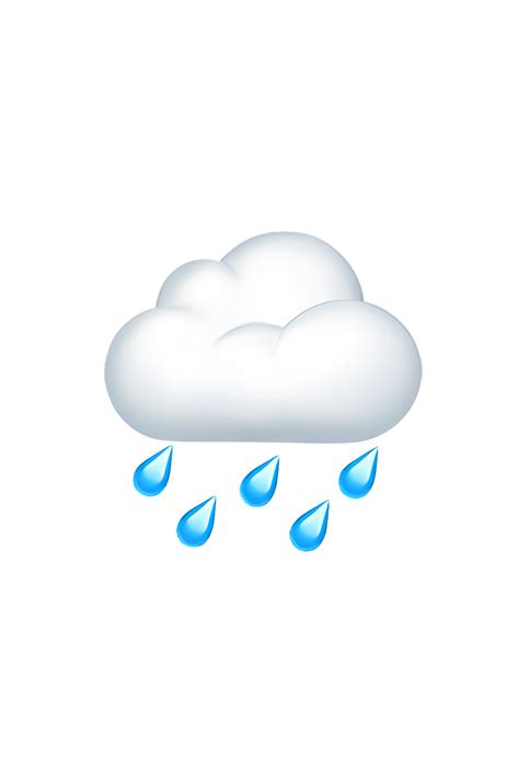 🌧️ Cloud With Rain Emoji Cloud Emoji Icon Emoji Umbrella Emoji