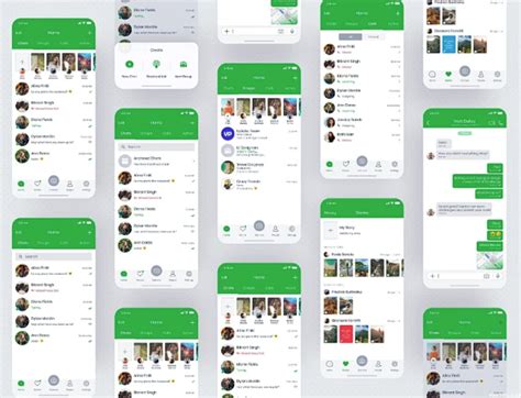 免费即时通讯，聊天类社交app ui源文件 花瓣网
