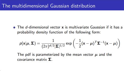 Archived Post First Look On Multidimensional Gaussian Distribution Archived Post First Look On Multidimensional Gaussian Distribution