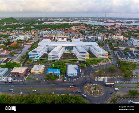 Curacao Medical Center Aerial View In Otrobanda Center In City Of