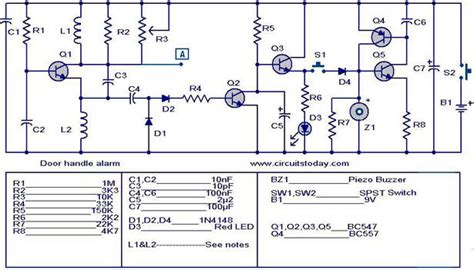 Security Alarm System Schematic Diagram