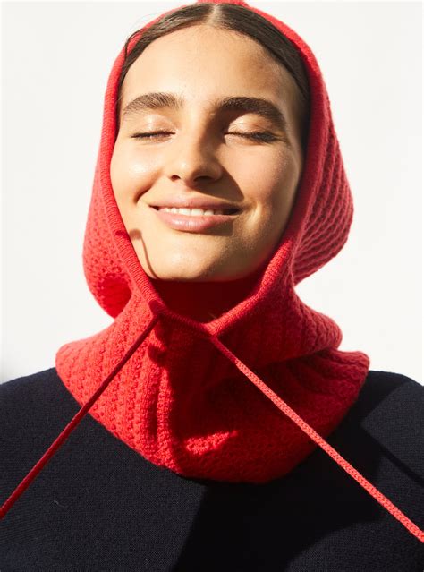 Molli Knitted Balaclava Raspberry Molli