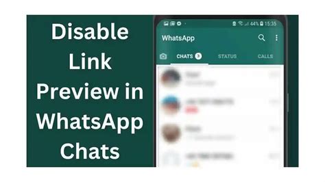 Disable Link Preview In WhatsApp Chats Gain Control Over Your Message Previews Real Time News