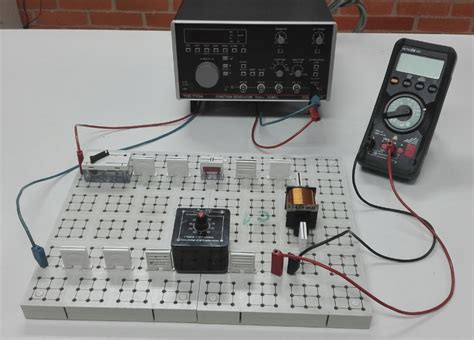 Experimental Assembly Of The RLC Circuit In Series Download Scientific Diagram