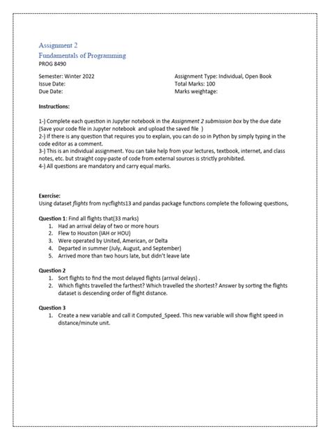 Assignment 2 Prog Winter 2022 Pdf Teaching Methods And Materials