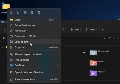 Windows 11 File Explorer Makes Copying Paths Easier