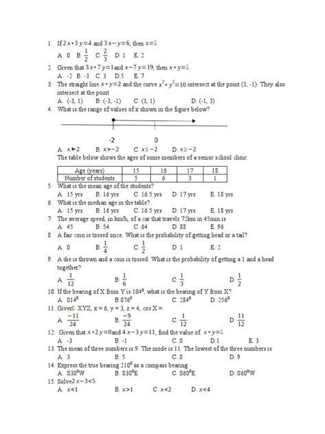Ss2 Mathematics Exam Re Pdf Speed Mathematics