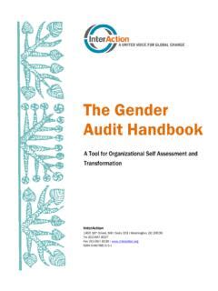 The Gender Audit Handbook InterAction The Gender Audit Handbook Interaction Pdf PDF PRO