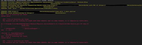 New TssSession Failed To Create Session On Beta Bug Issue Thycotic Ps Thycotic