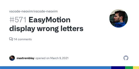 easymotion display wrong letters · issue 571 · vscode neovim vscode