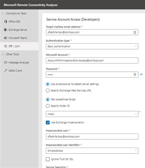 Test Connection To Exchange Server On Premises Power Platform Microsoft Learn