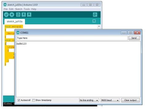 Arduino Serial Uart Loopback Test Code Example
