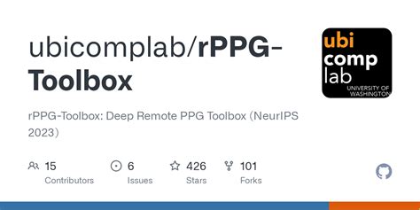 RPPG Toolbox Main Py At Main Ubicomplab RPPG Toolbox GitHub