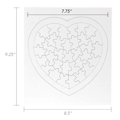 Free Printable Heart Puzzle Pieces Download Free Printable Heart