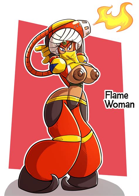 Rule 34 1girls Arms Up Blue Eyes Capcom Exposed Breasts Female Female Only Fire Flame Man