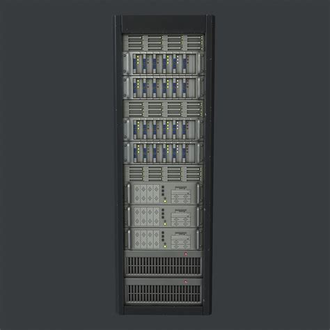3d Model Of Server Asset Polys