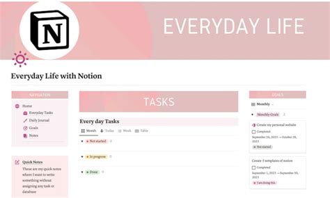 Create Custom Notion Template Aesthetic Notion Workflow By Adamsjesse