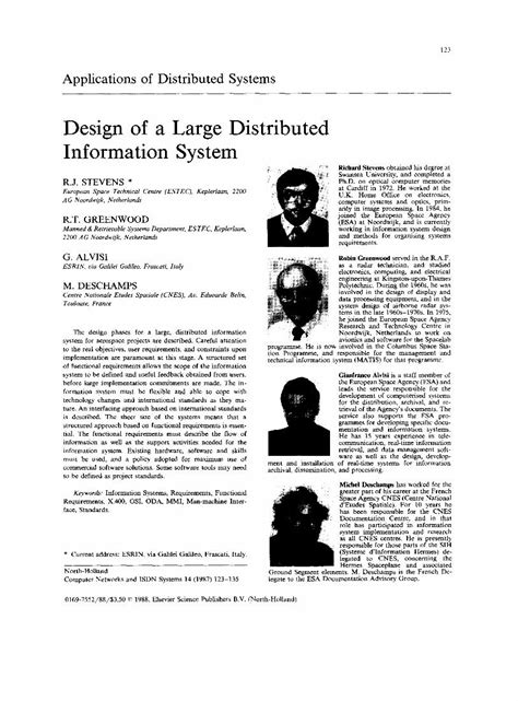 pdf design of a large distributed information system dokumen tips