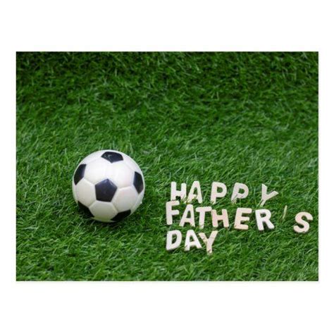 Happy Fathers Day To Soccer With Football Card Fathers Day Cards