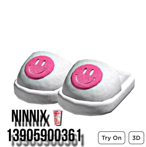 Smile Slippers In 2024 Roblox Codes Pink Slippers Girly Fashion Pink