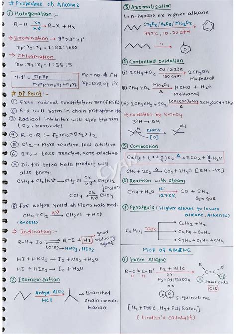 hydrocarbon handwritten short notes [pdf] 📚