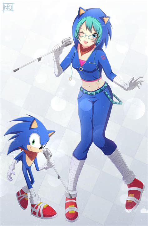 Sonic And Miku On SonicArtofAll DeviantArt