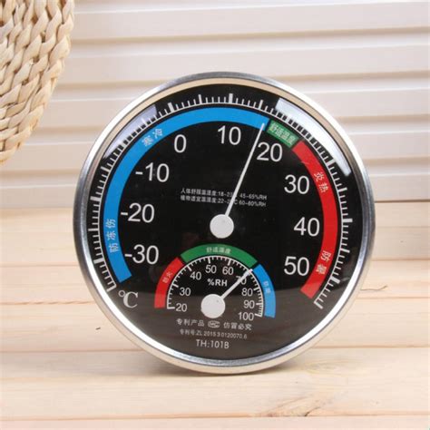 Thermometer Round Indoor Temperature Humidity Mete Grandado