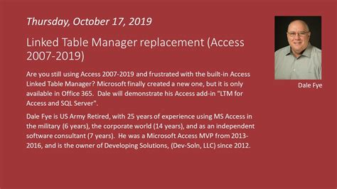 Linked Table Manager Replacement Access 2007 2019 Youtube
