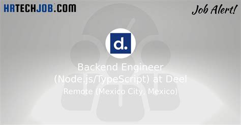 hr tech feed on linkedin backend engineer node js typescript at deel