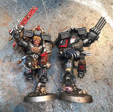 Tiny Metal Men Finished Deathwatch Assault Marines
