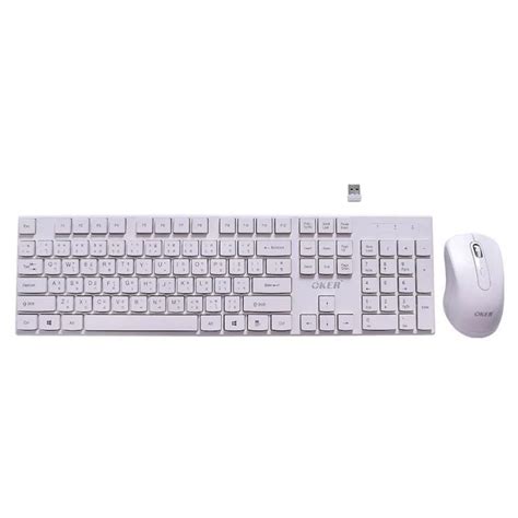 Nenมาใหม่🚀ส่งเร็ว🚀oker Wireless Desktop Keyboard Mouse Combo ชุด คีย์บอร์ด เมาส์ไร้สาย K 788