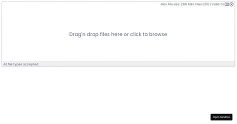 Dropzone Ui Examples CodeSandbox