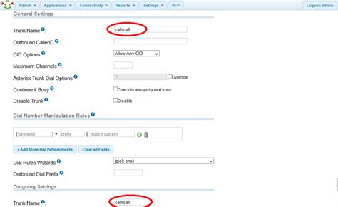 How To Configure Freepbx With Calncall Sip Trunk