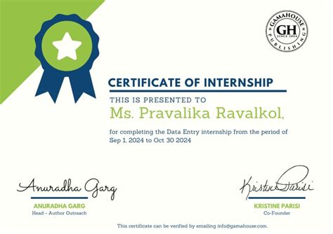 Internship Dataentry Excelskills Timemanagement