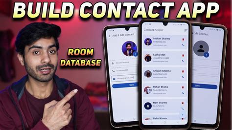 build a contact app room database kotlin jetpack compose crud