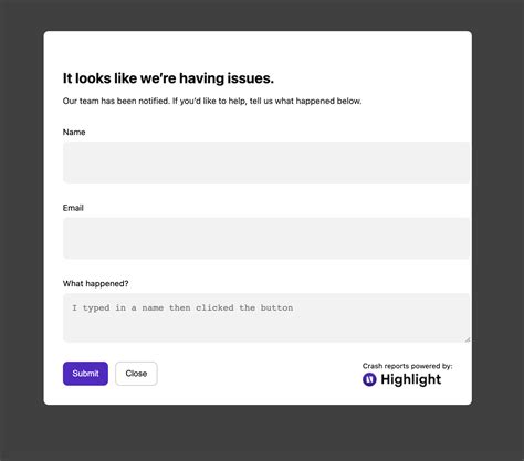 Error Boundary Updates And Enhancements · Issue 4288 · Highlight