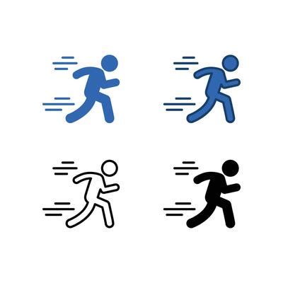 Running Man Icon Vector Art Icons And Graphics For Free Download