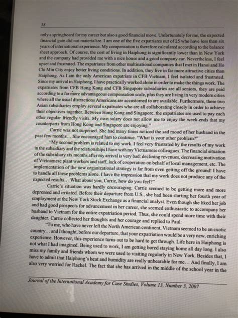 Solved After reading the case study answer the following | Chegg.com