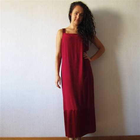 Crimson Red Dresses Etsy