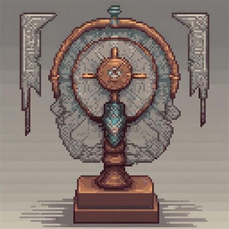 Pixel Art Clock With Dual Arrows Perfect For Retro Vibes And