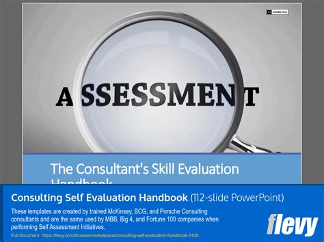 Consulting Self Evaluation Handbook Ppt Slide Deck