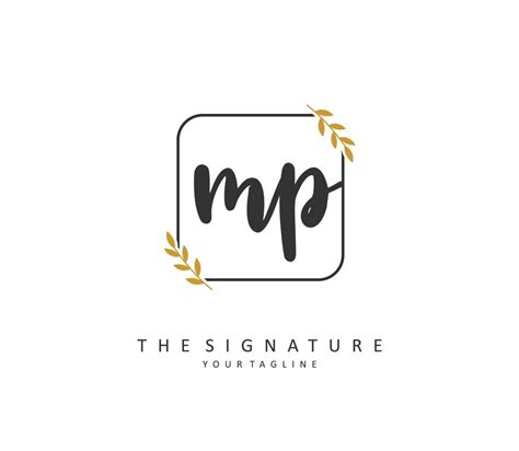 Mp Initial Letter Handwriting And Signature Logo A Concept Handwriting Mp Initial Letter Handwriting And Signature Logo A Concept Handwriting