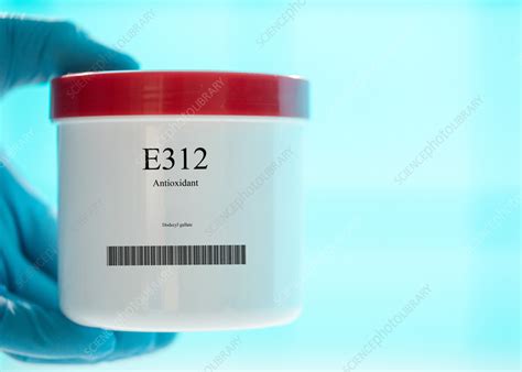Container Of The Food Additive E312 Stock Image F0368418 Science