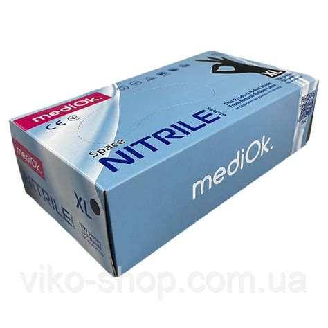 Перчатки нитриловые черные Xl 100 шт Nitril Mediok Id1886336489