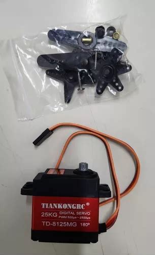 4x Servo Motor Arduino 25kg Alto Torque Engranajes Metálicos En Venta