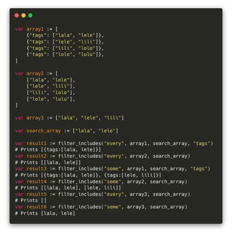 godot gist 3 filter an array that includes every some of the elements