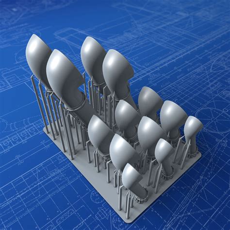 196 Royal Navy Flowers Class Vent Set 16 Vents Micro Master 3d