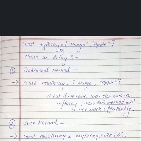 Javascript Interview Question How To Clone An Array Anjali Posted