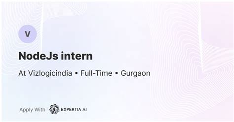 Nodejs Intern Job Gurgaon Fresher