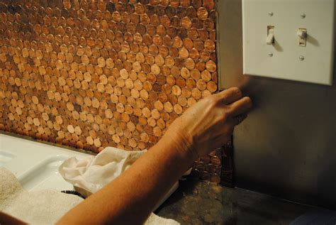 Mom Transforms Her Whole Kitchen Using Old Pennies